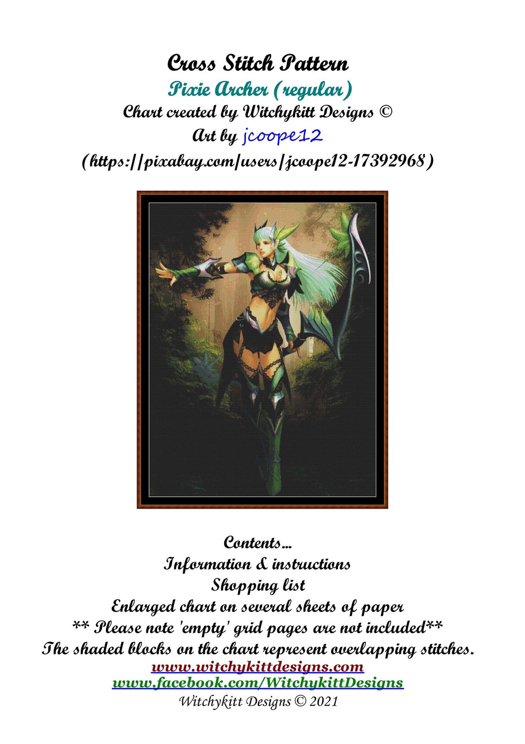 Pixie Archer ~~ Cross Stitch Pattern - Etsy