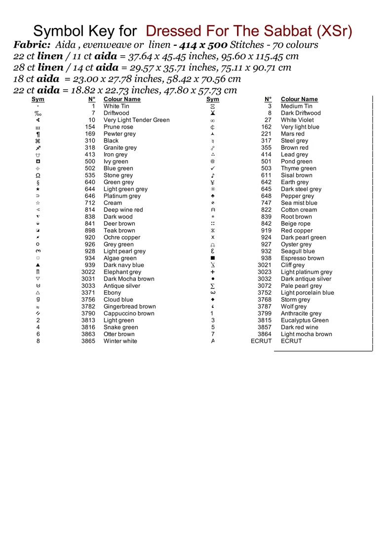 Dressed for the Sabbat Cross Stitch Pattern - Etsy