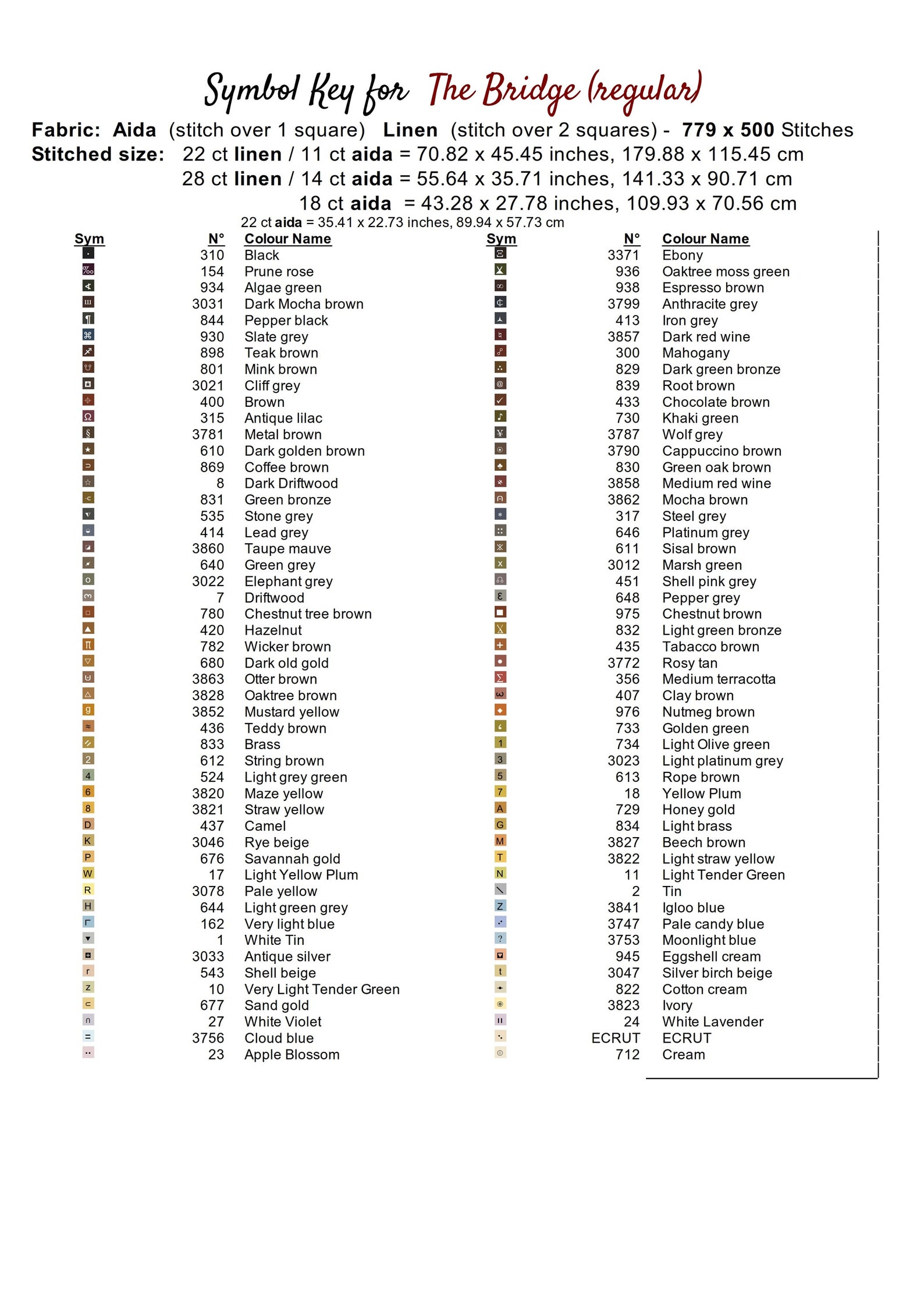 The Bridge ~~ Cross Stitch Pattern - Etsy