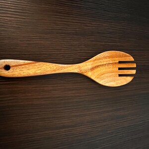 8 Pcs Handmade Natural Wood Acacia Kitchen Spoon Kitchen Utensils Ladle ...