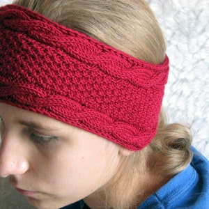 Girly Romantic Hat-hand Knit Headband - Knit Hair Band - Ear Warmer ...