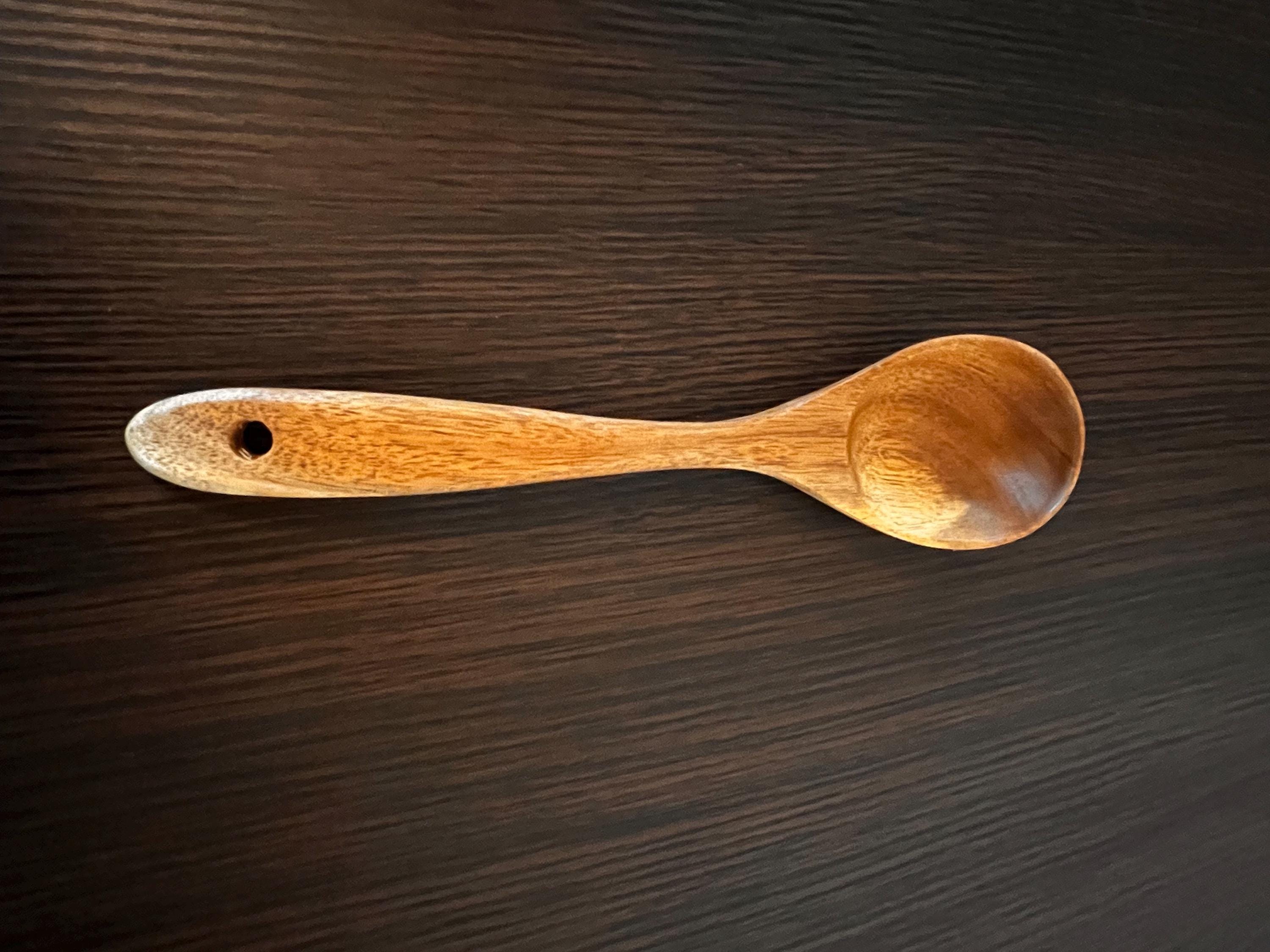 8 Pcs Handmade Natural Wood Acacia Kitchen Spoon Kitchen Utensils Ladle ...