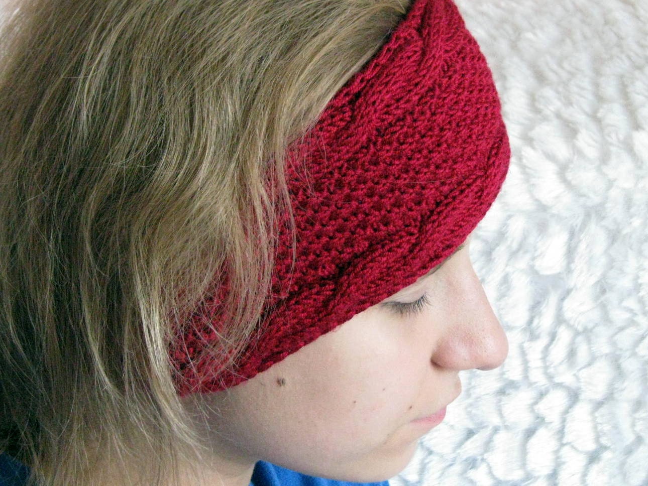 Girly Romantic Hat-hand Knit Headband - Knit Hair Band - Ear Warmer ...