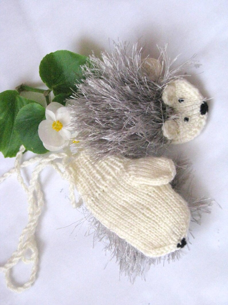 Hedgehog Mittens for a 6-12 Months, 1-3 Years, 3-5 Years Baby, Hand ...