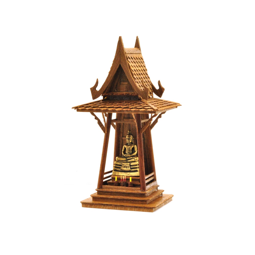 HQ Thai MINI Teak Wood Tables Worship Thai Amulet Feng Shui Ancient ...