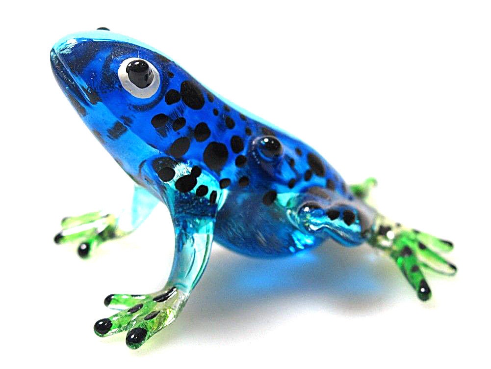 MINI FROG Handcrafted Hand Blown Glass Art Fused Glass Art | Etsy