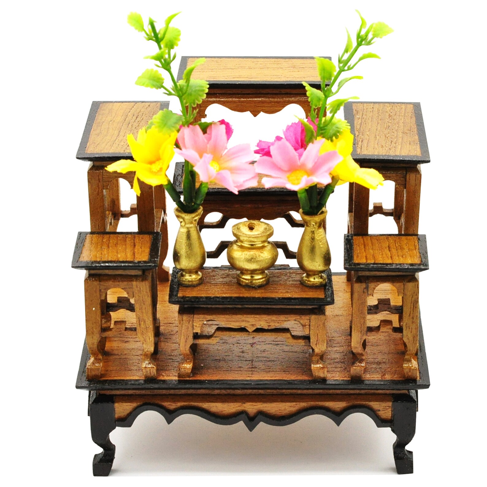 SET of 7 Mini Altar Teak Wood Tables Worship Thai Amulet Feng - Etsy