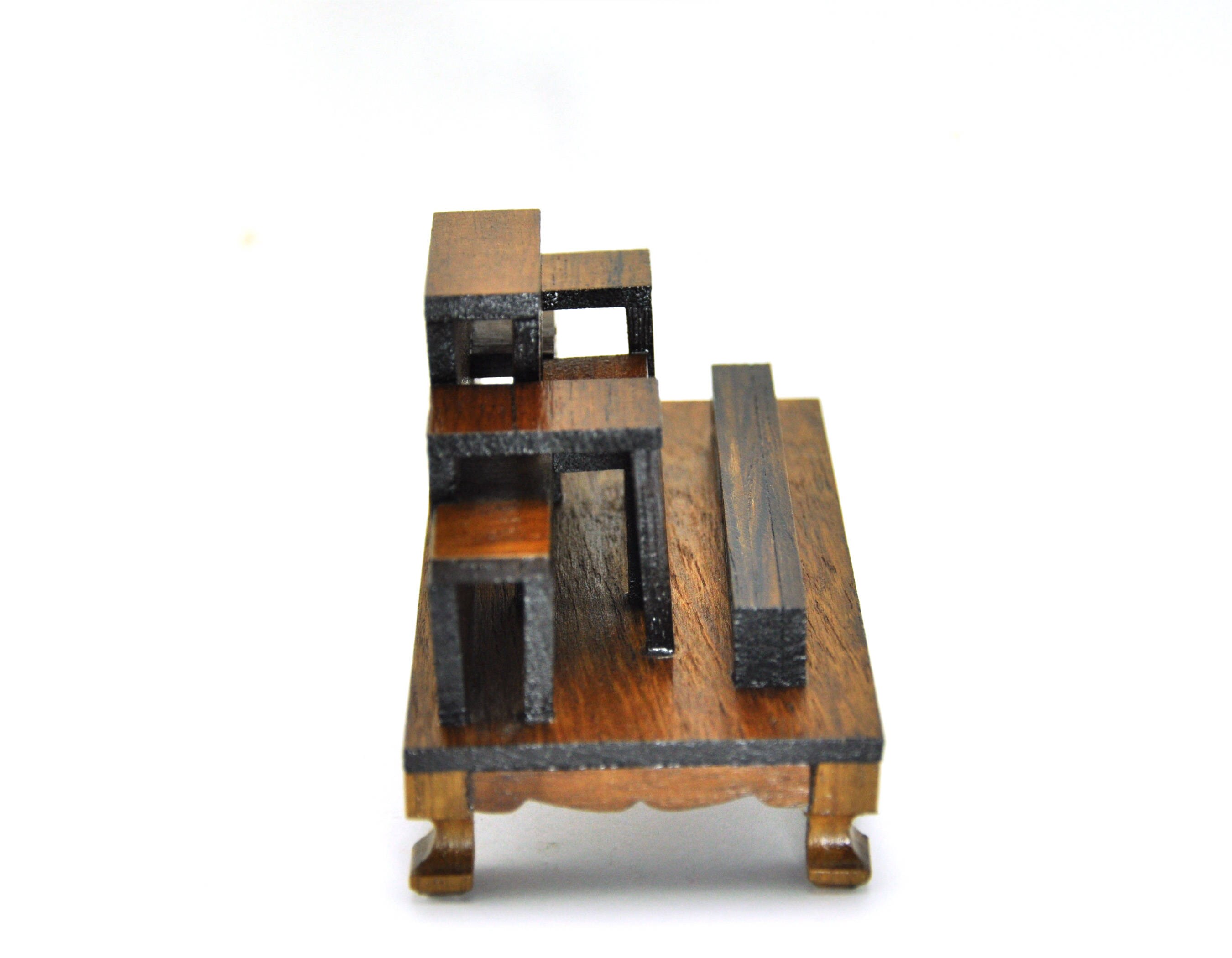 3" Tall Mini Altar Table SET of 7 Mini Altar Teak Wood Tables Worship ...