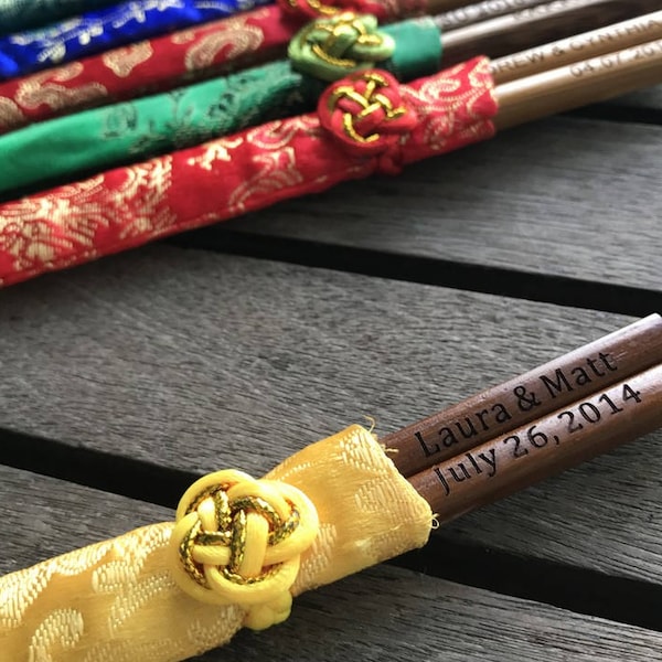 Engraved Personalized Fine Wood black Chopsticks With Chopsticks Box ...