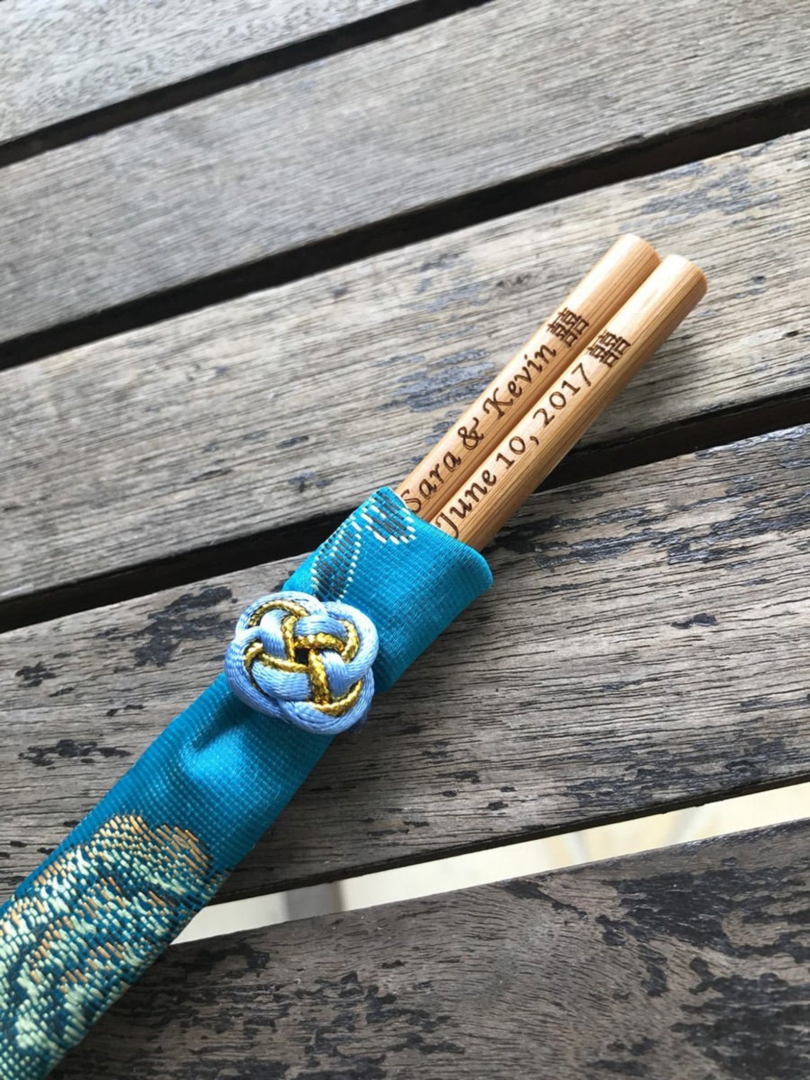 Wedding Chopsticks Favor - Personalized Engraved Eco Friendly Natural ...