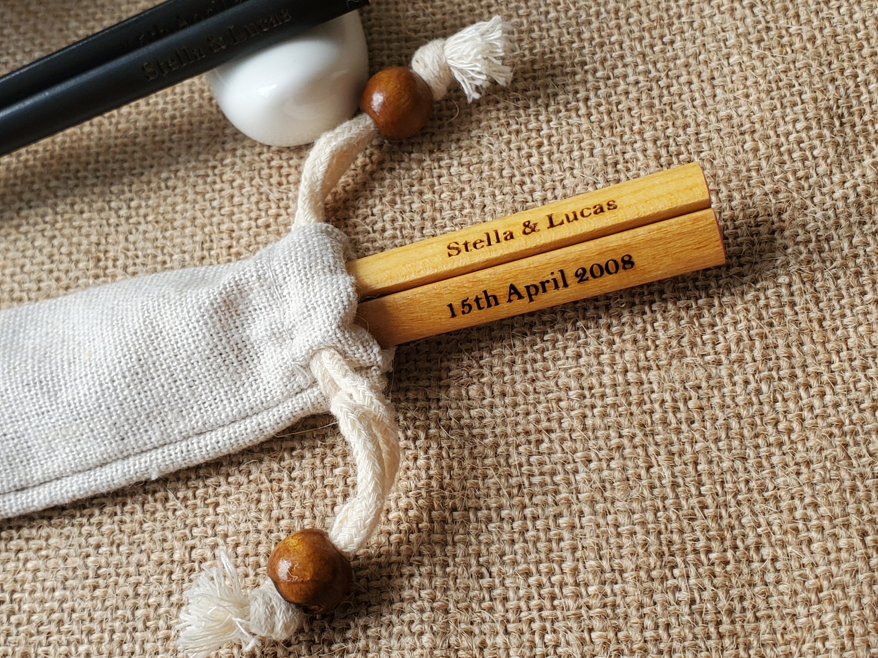 Personalized Engraved Wooden Heart Shaped Chopsticks With - Etsy UK