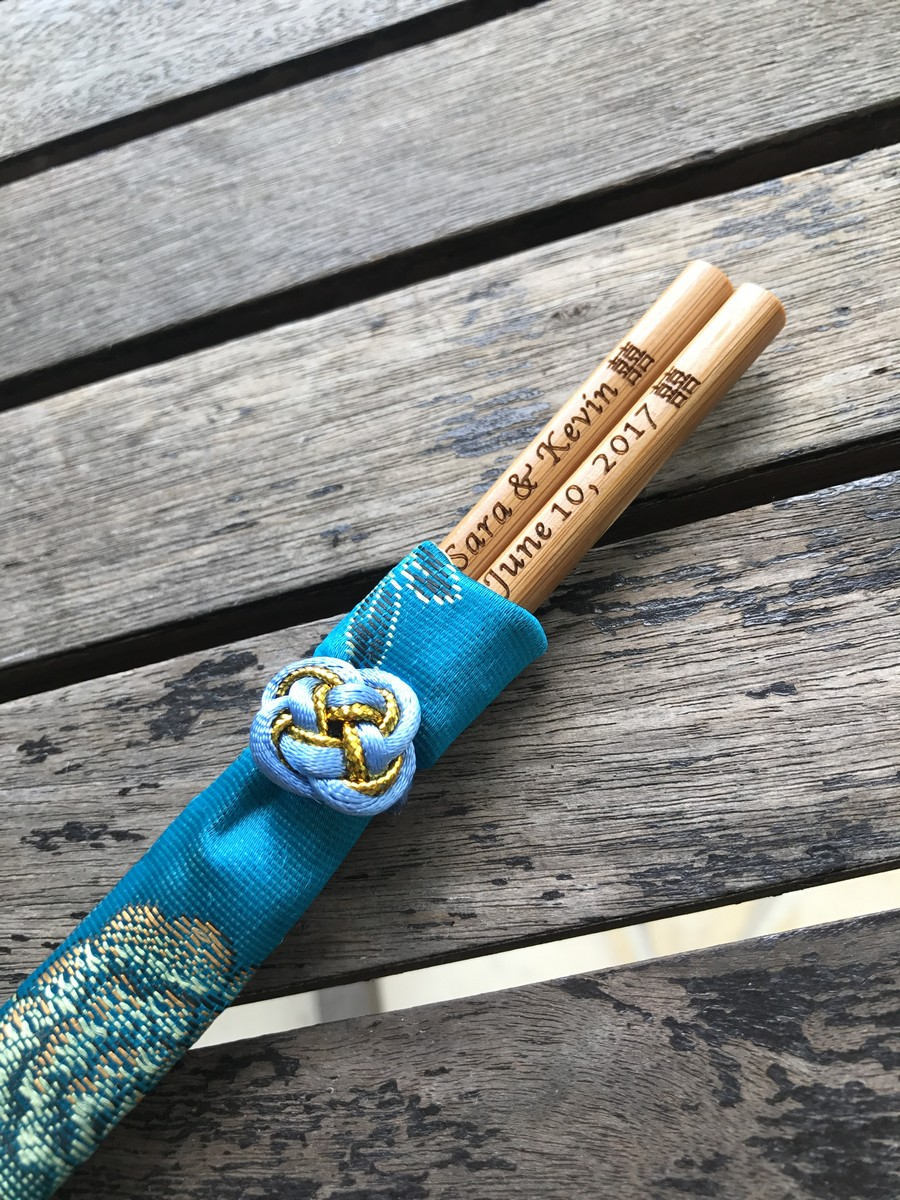 Personalized Engraved Eco Friendly Natural Bamboo Chopsticks With Asian ...