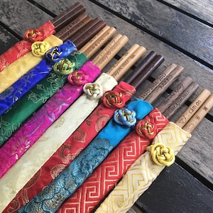 Wedding Chopsticks Favor - Personalized Engraved Eco Friendly Natural ...