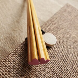 Personalized Engraved Wooden Heart Shaped Chopsticks With Gift Box ...