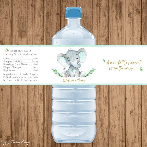Elephant Labels - Etsy