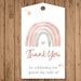 Boho Rainbow Thank You Tags PRINTABLE Rainbow Tags Baby | Etsy