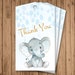 Elephant Favor Tags, PRINTABLE, Blue Elephant Tags, Baby Shower Favor ...
