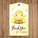Bee Thank You Tags, PRINTABLE, Bee Baby Shower Favor, Bee Birthday, Bee ...