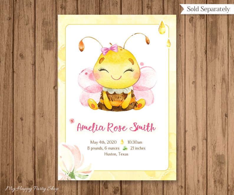 Bee Baby Shower Sign PRINTABLE Personalized Shower Sign - Etsy