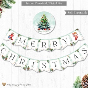 Hello Winter Banner, PRINTABLE, Welcome Winter Flag, Winter Party Decor ...