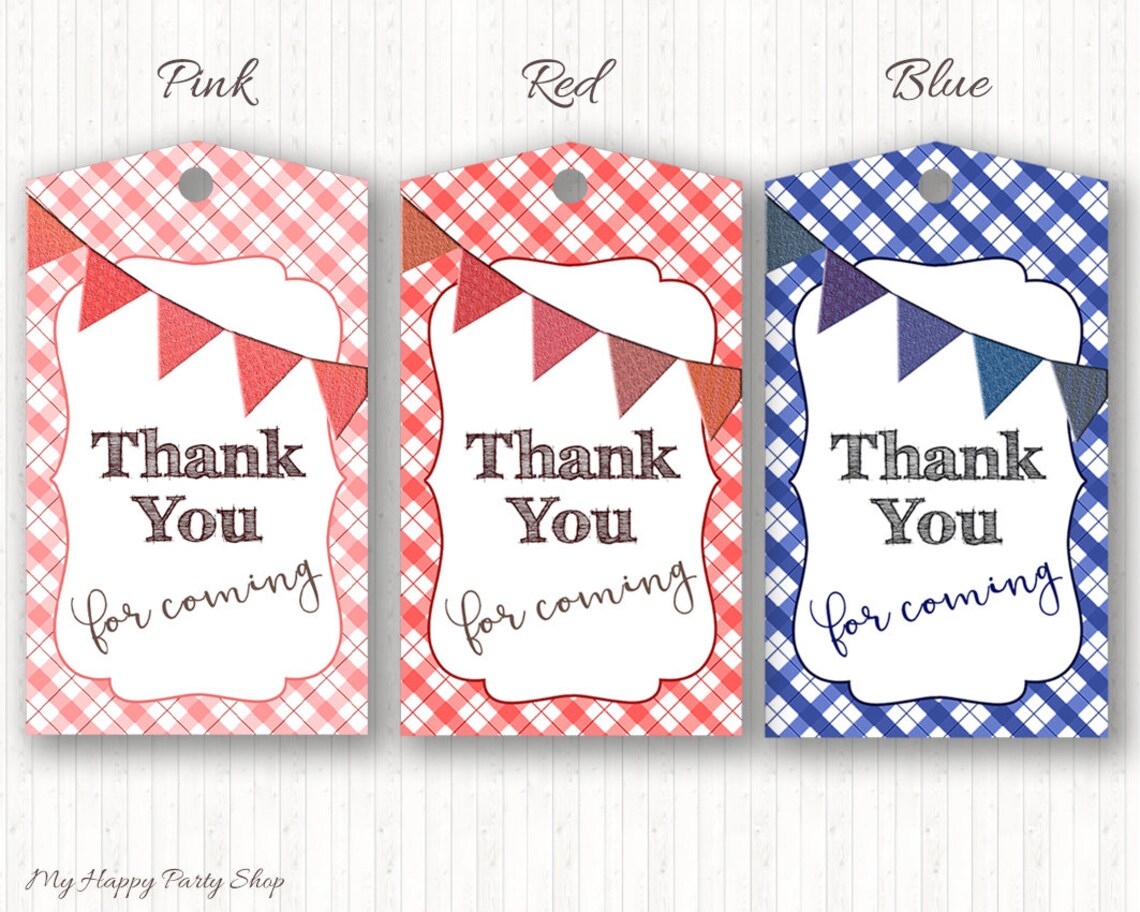 Barbeque Favor Tags PRINTABLE BBQ Favor Tags BBQ Birthday | Etsy