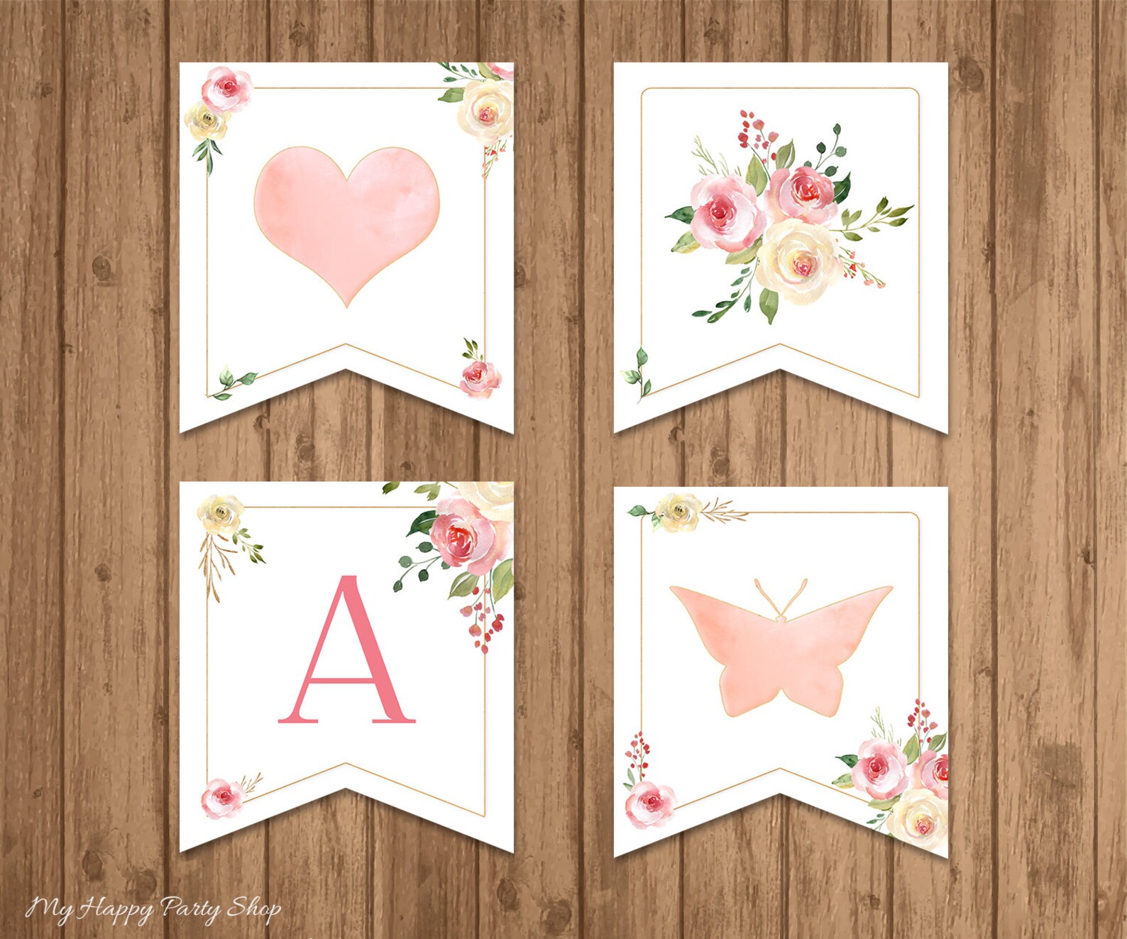 It's a Girl Banner PRINTABLE DIY Roses Baby Shower | Etsy