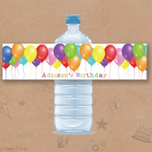 Balloons Favor Tags, PRINTABLE, Balloons Thank You Tags, Birthday ...