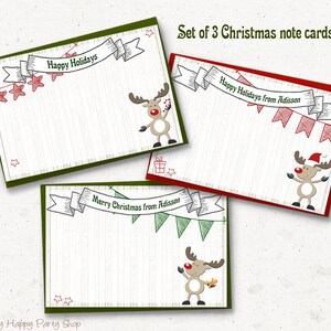 Christmas Favor Tags - PRINTABLE, Deer Gift Tags, Holiday Party Favor ...