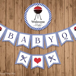 Blue BABY-Q Book Request, PRINTABLE, Book Instead of a Card, Baby Q ...