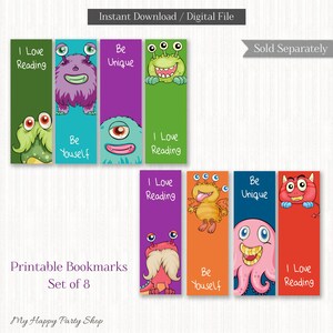 Monster Happy Birthday Banner, PRINTABLE, Monster Party, Happy Birthday ...