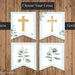 Blue God Bless Banner, PRINTABLE, Custom Banner, Boy Baptism Decor ...