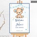 Teddy Bear Baby Shower Banner, PRINTABLE, Welcome Baby, Baby Boy Banner ...