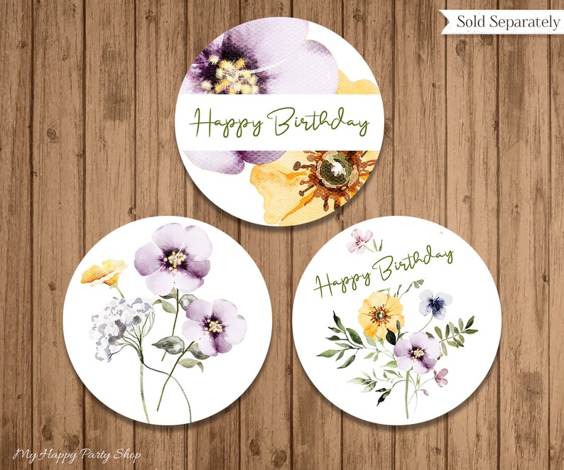 Happy Birthday Banner PRINTABLE Floral Birthday Banner - Etsy