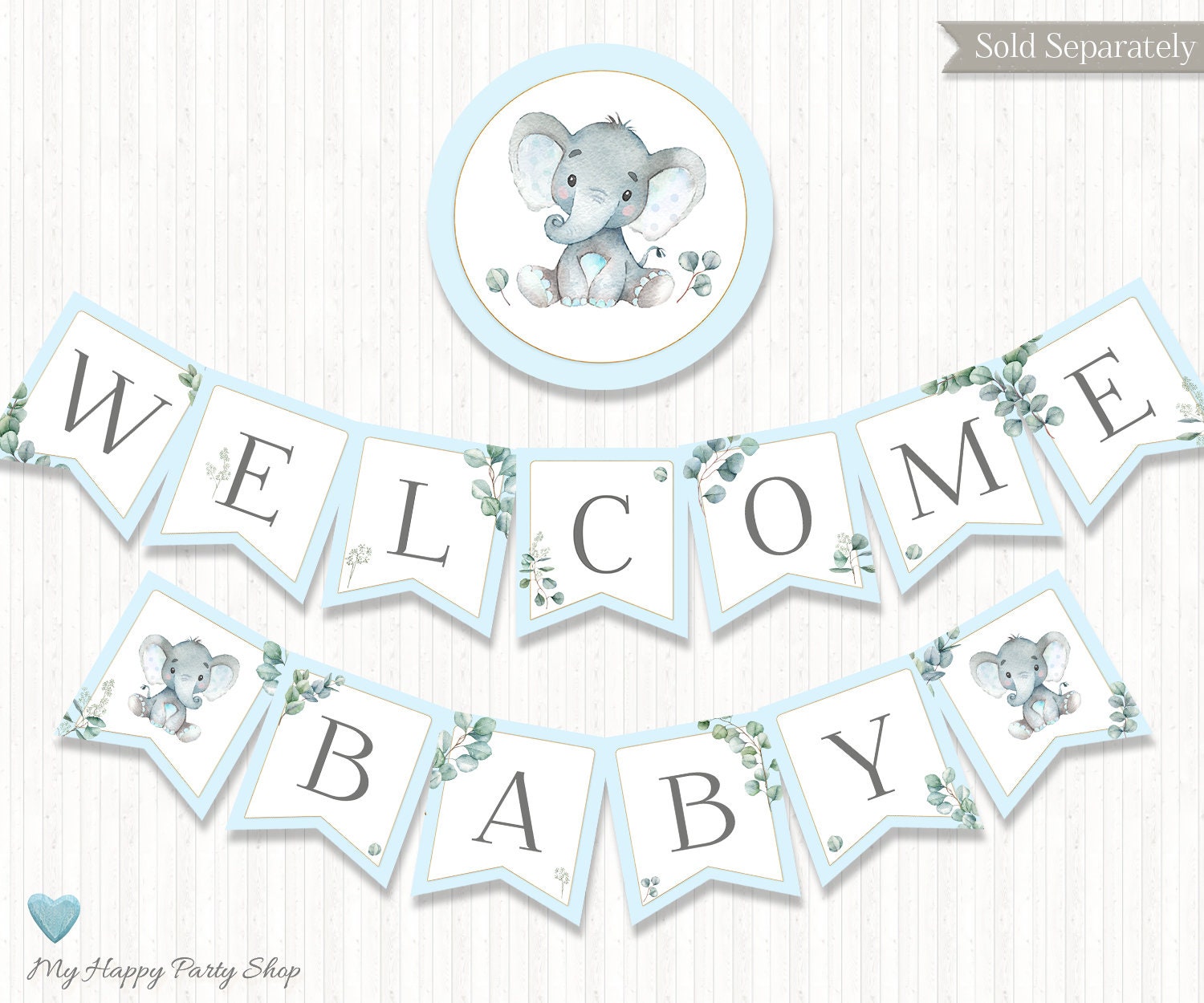 Blue God Bless Banner, PRINTABLE, Custom Banner, Boy Baptism Decor ...
