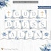 Baby in Bloom Banner, PRINTABLE, Welcome Baby, Blue Baby Shower, Baby ...