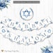 Shabbat Shalom Banner. PRINTABLE, Shabbat Dinner, Jewish Home Decor ...