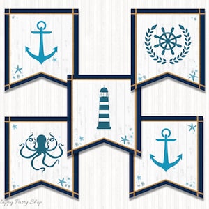 Welcome Home Banner, PRINTABLE, Nautical Banner, Anchor Banner ...