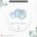 Welcome Baby Banner, PRINTABLE, Blue Baby Shower Banner, Baby Boy ...