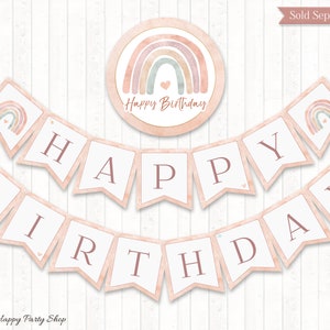 Twins Baby Shower Banner, PRINTABLE, Welcome Babies, Blush Rainbow ...