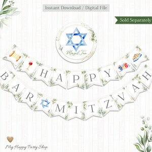 Shabbat Shalom Banner. PRINTABLE, Shabbat Dinner, Jewish Home Decor ...