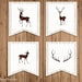 Deer Birthday Banner, Printable Happy Birthday Banner, Woodland Party ...