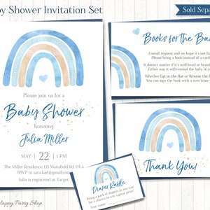 Rainbow Welcome Home Banner, PRINTABLE, Welcome Baby, Blue Rainbow, Boy ...