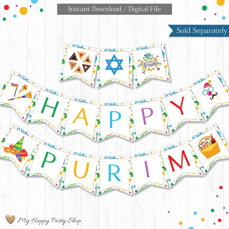 Purim Tags, PRINTABLE, Mishloach Manot Tags, Jewish Holiday, Hang Tags ...