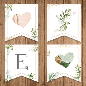 Bridal Shower Banner, PRINTABLE, Greenery Bride to Be Banner, Bridal ...