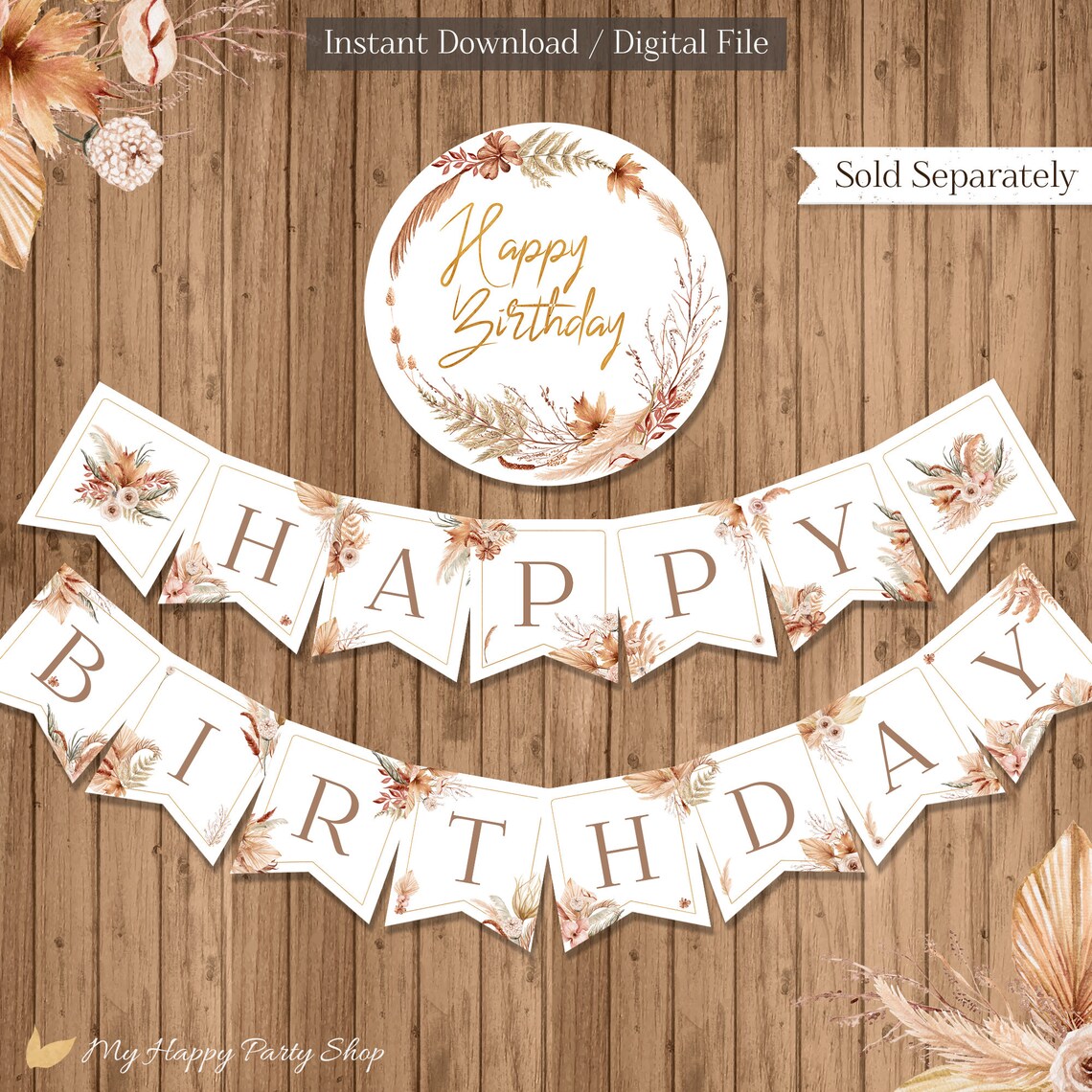 It's a Girl Banner PRINTABLE Boho Baby Shower Banner - Etsy