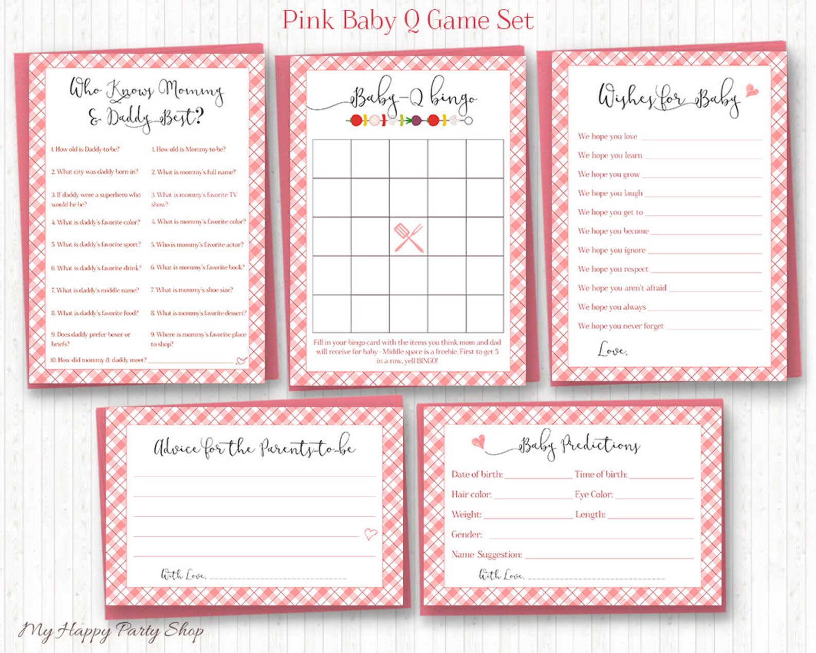 Pink BBQ Its a Girl Banner - Printable, Pink Baby Q, Baby Girl. Baby-q ...