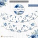 Blue God Bless Banner, PRINTABLE, Custom Banner, Boy Baptism Decor ...