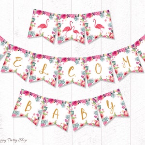 Flamingo Gift Table Sign, PRINTABLE, Tropical Printable Cards & Gifts ...