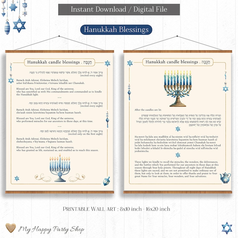 Hanukkah Poems Digital - Etsy