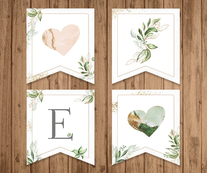 Happy Anniversary Banner PRINTABLE Greenery Anniversary - Etsy